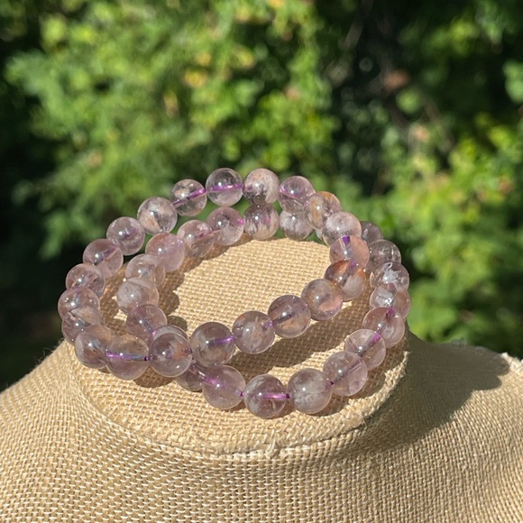 Jewelry | Pale Purple Phantom Quartz Bracelet | Poshmark